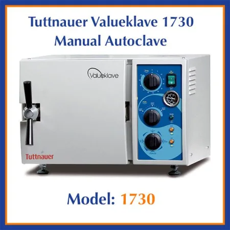 Tuttnauer Valueklave 1730 Dental Manual Autoclave | Collins Dental ...