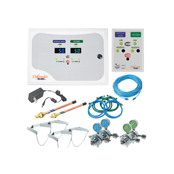 Belmed Defender Automatic Changeover Manifold Wall N20/O2 System + Kit A100