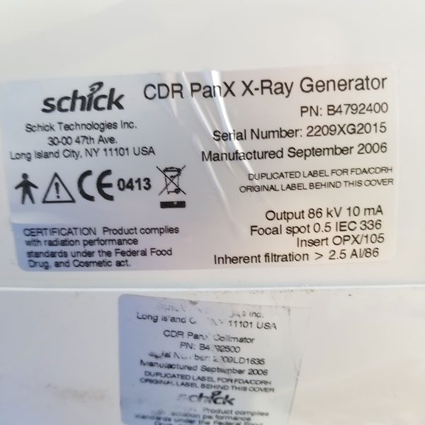 Schick CDR Digital Panoramic Dental X-Ray Machine