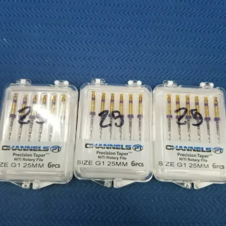 Channels PT Precision Taper Dental NiTi Rotary File Variety Size Lot