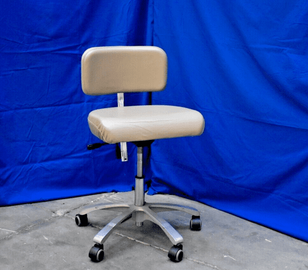 Doctor Stool / Chair – Tan Upholstery – Very Soft